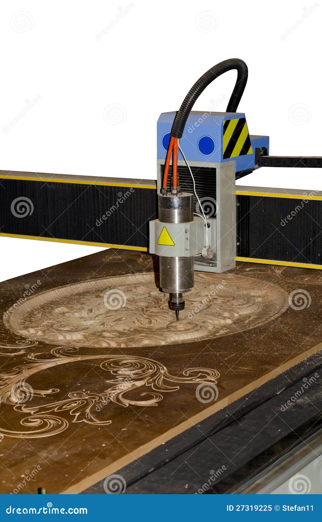 CNC Router stock image. Image of sawdust, piece, carpentry - 27319225
