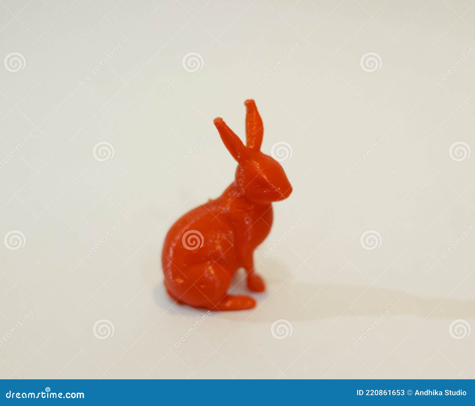 The Cnc Router is in the Shape of a Red Rabbit. 3D Design Made of ...