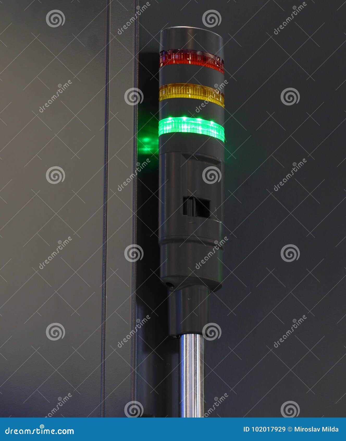 CNC semaphore signal light stock image. Image of drill - 102017929