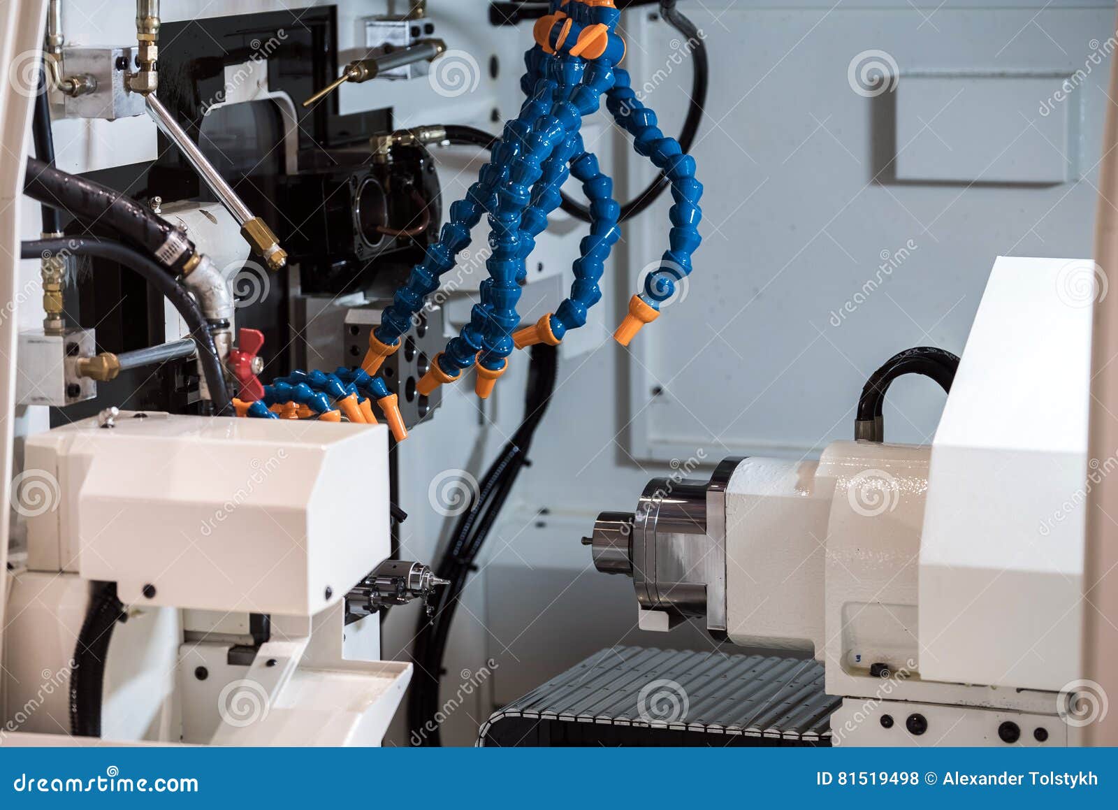 CNC turning center stock photo. Image of factory, detail - 81519498