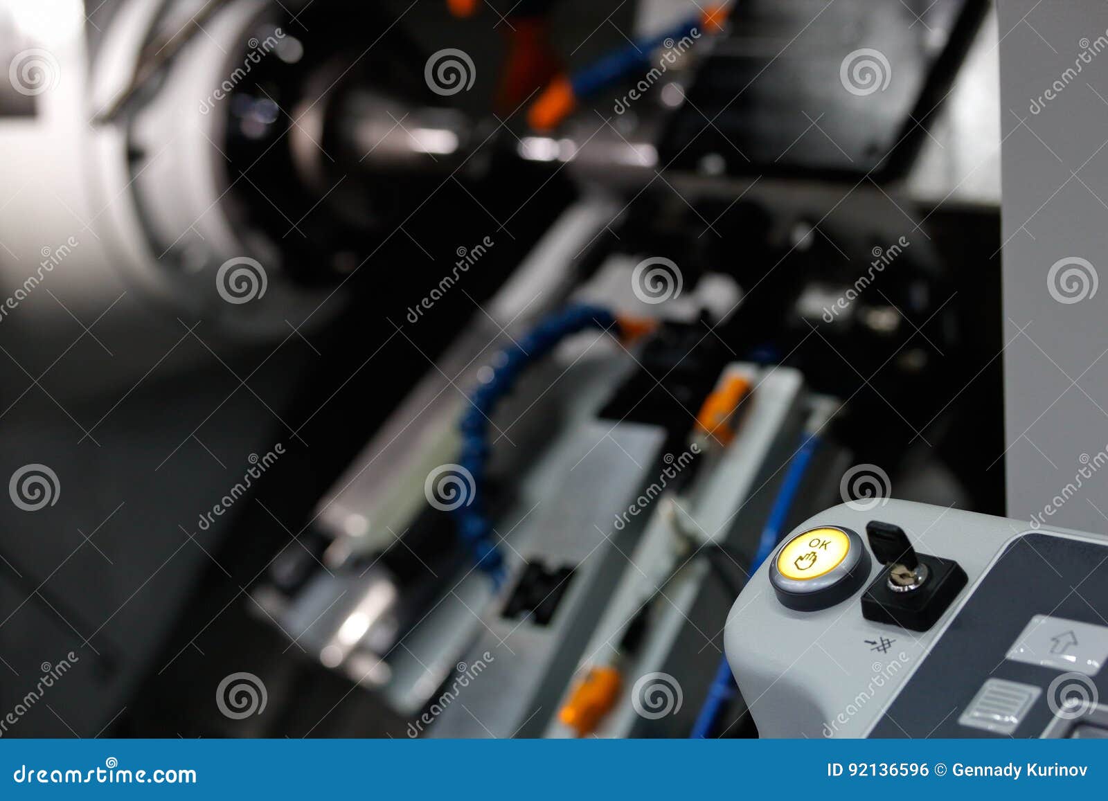 Cnc turning lathe machine stock photo. Image of modern - 92136596