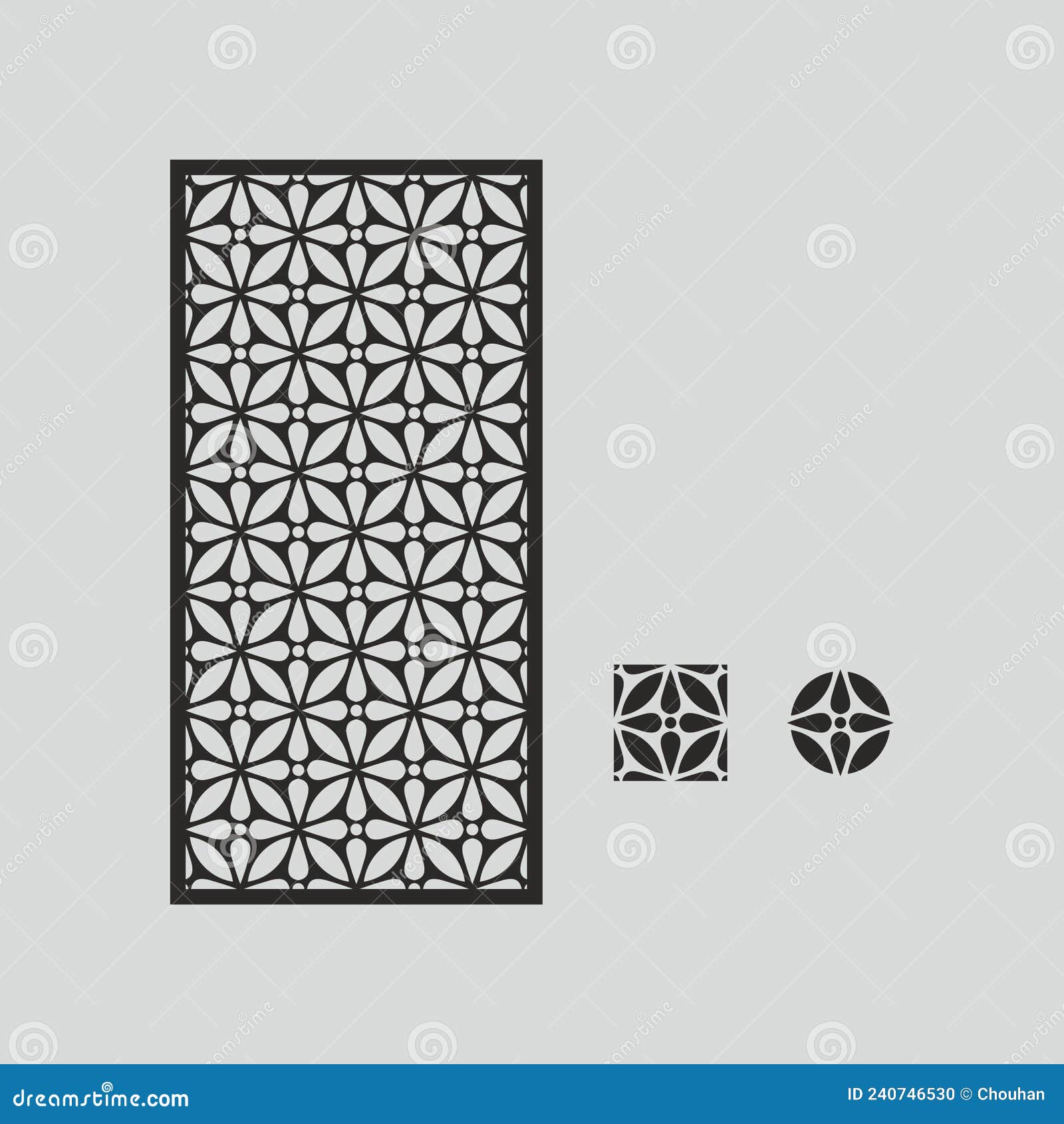 CNC Vector Cutting Patterns Stock Vector - Illustration of design ...