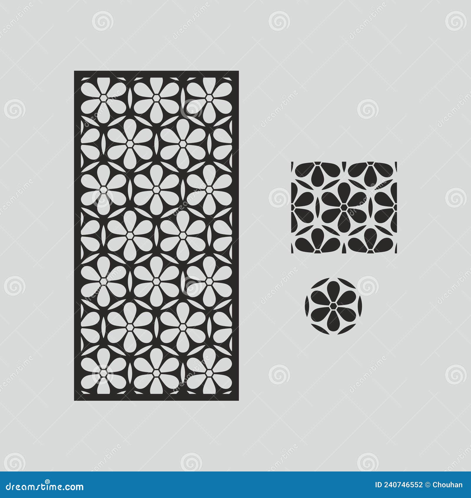 CNC Vector Cutting Patterns Stock Vector - Illustration of geometric ...