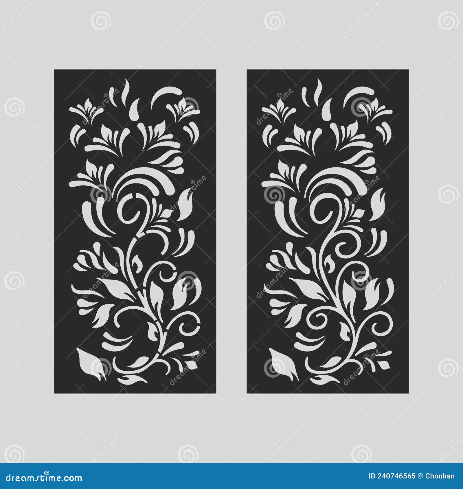 CNC Vector Cutting Patterns Stock Vector - Illustration of pattern ...