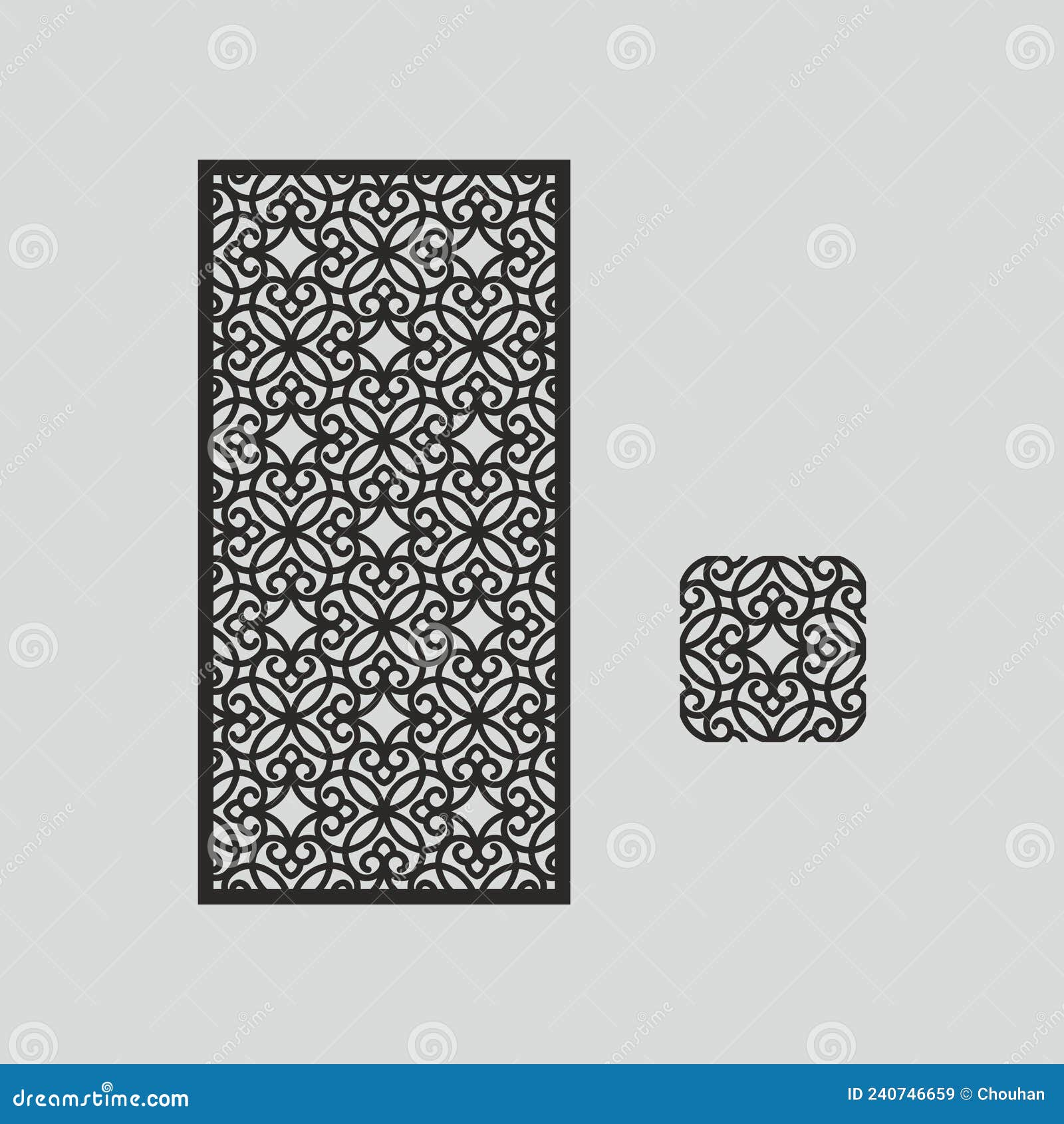 CNC Vector Cutting Patterns Stock Vector - Illustration of pattern ...