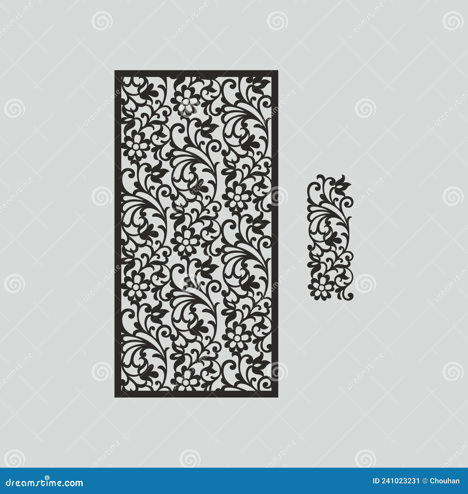 CNC Vector Cutting Patterns Stock Vector - Illustration of background ...