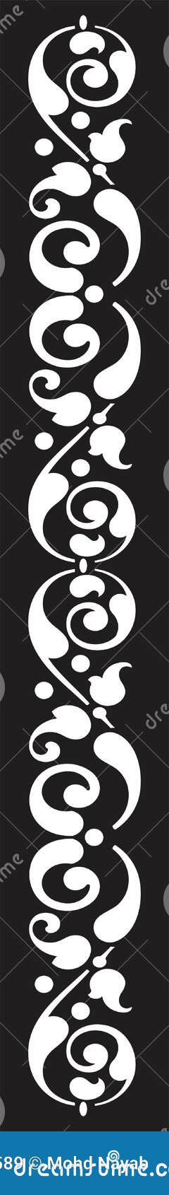 Vector Cutting Laser Motif Partition Fences Facade Seamless Pattern Cdr ...