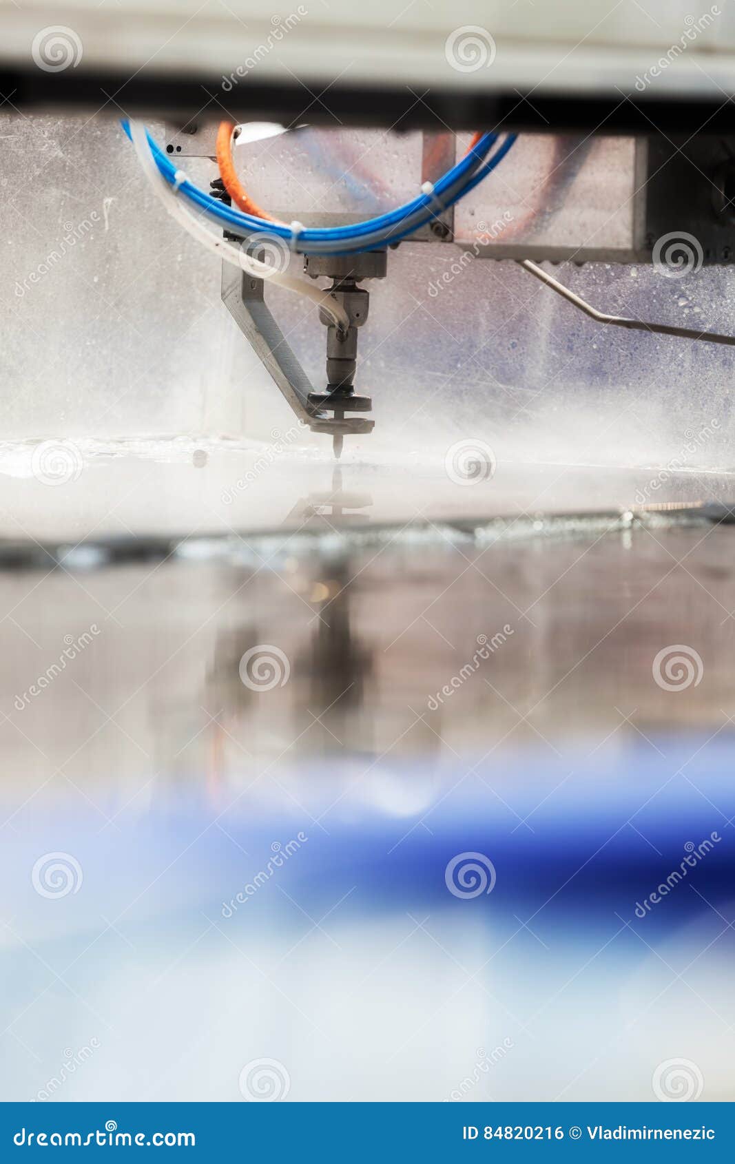 Cnc water jet machine stock photo. Image of robot, technology - 84820216