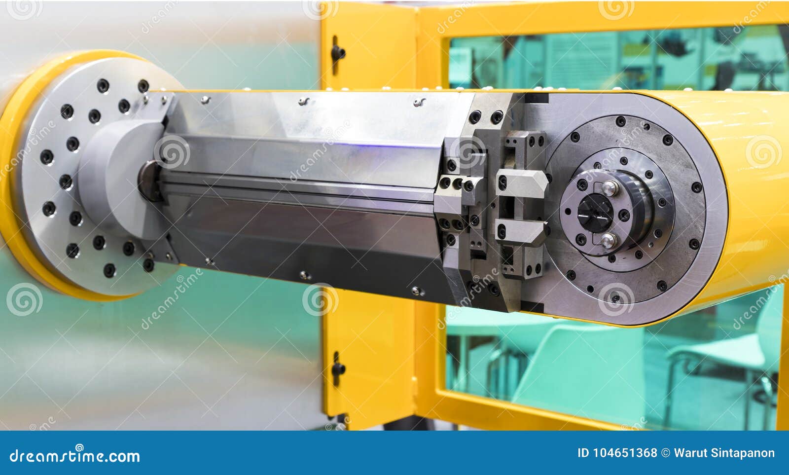 CNC wire bending machine ; stock photo. Image of metallic - 104651368