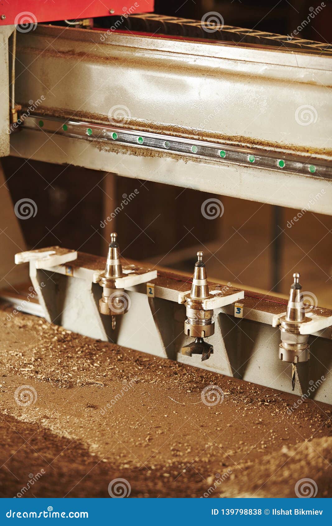 Cnc Wood Cutting Cutter, Machine with Numerical Control. Stock Photo ...