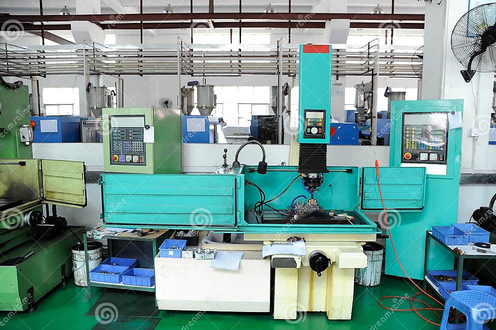 CNC workshop stock photo. Image of control, mill, injection - 85947432