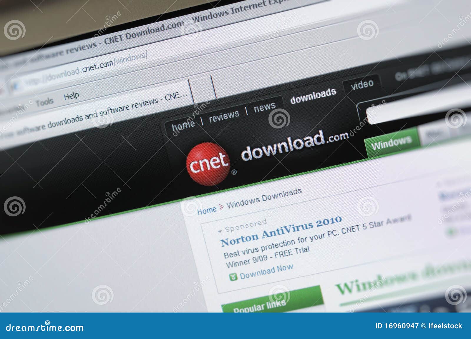 CNET.com Main Internet Page Editorial Photography - Image of concept ...
