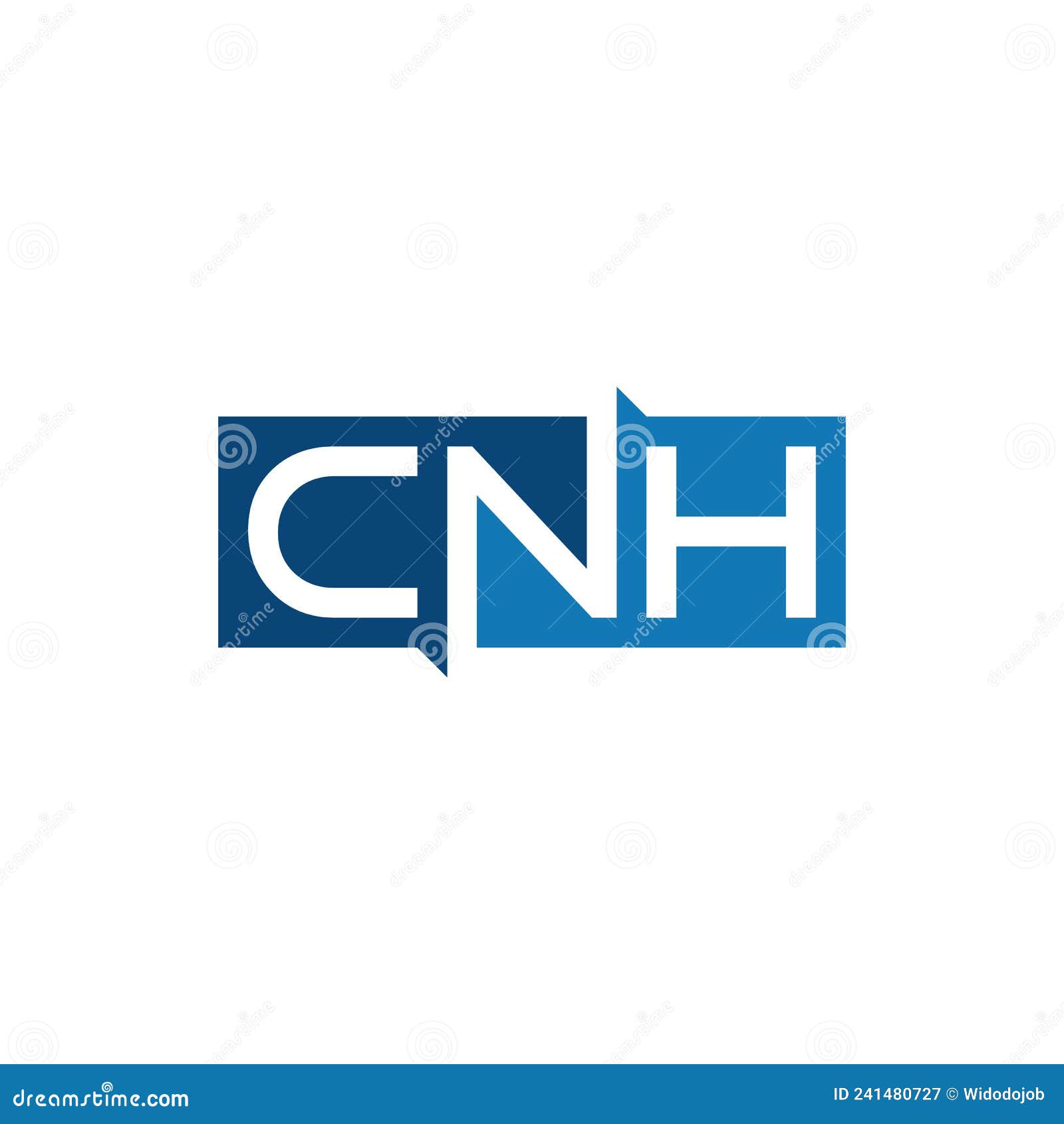 CNH Letter Logo Design Vector Stock Vector - Illustration of brand ...