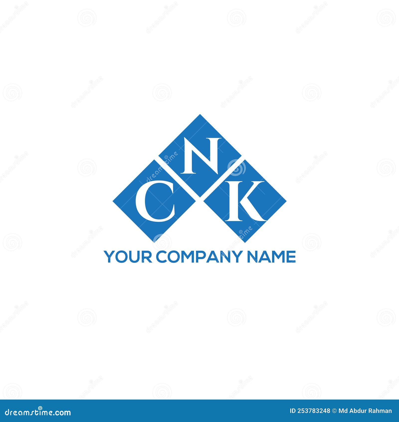 CNK Letter Logo Design on WHITE Background. CNK Creative Initials ...
