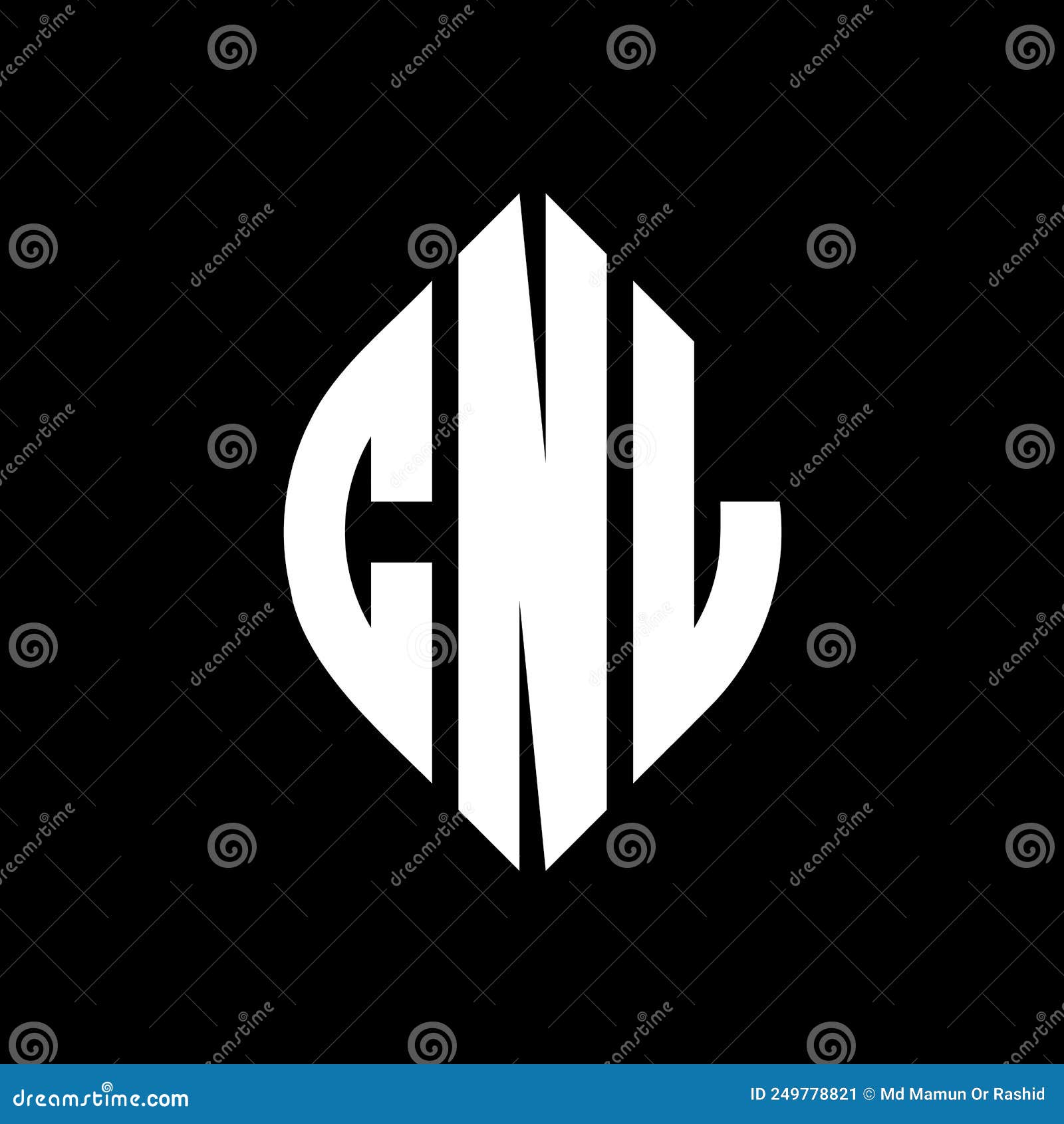 CNL Circle Letter Logo Design with Circle and Ellipse Shape. CNL ...