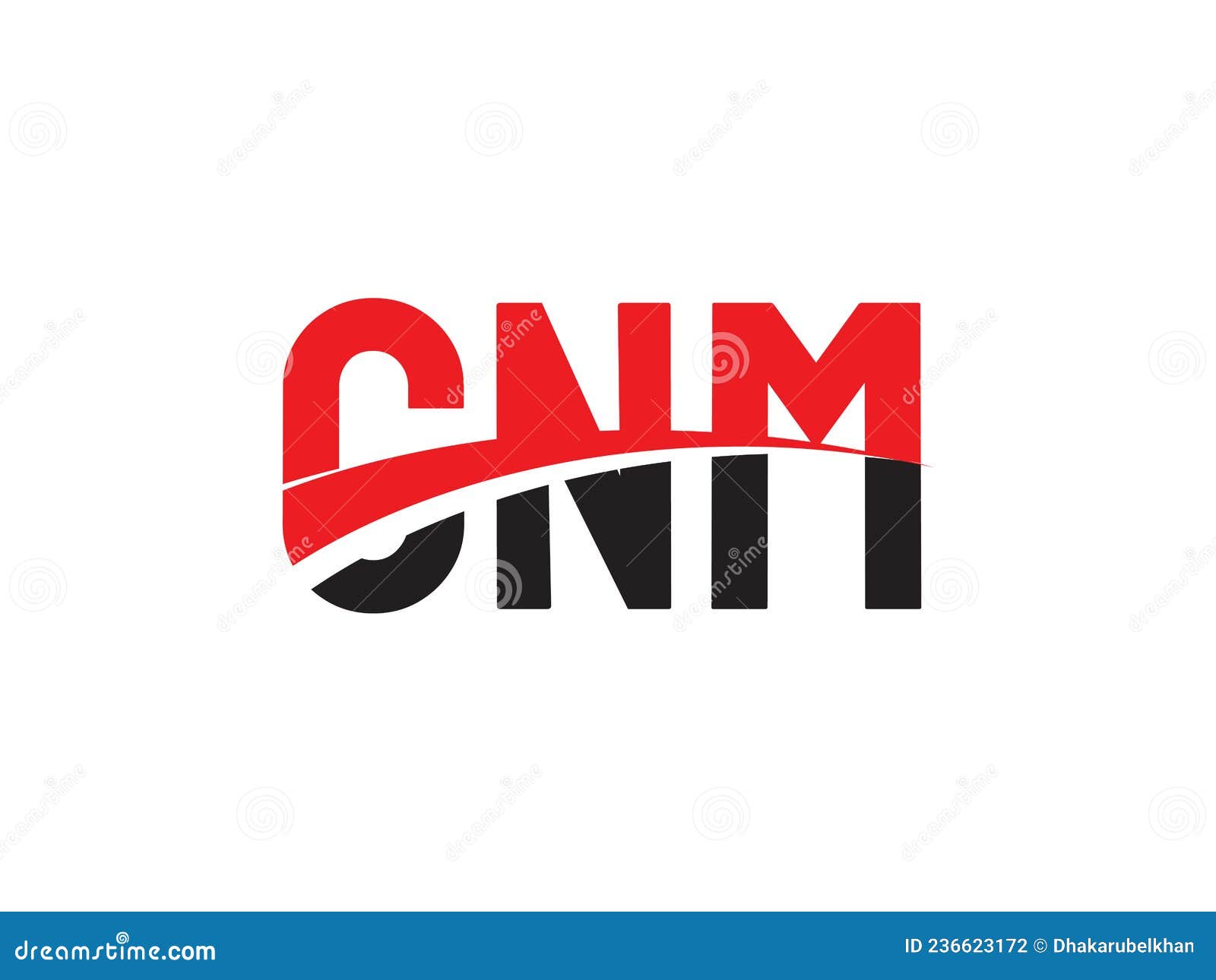 CNM Letter Initial Logo Design Vector Illustration Stock Vector ...