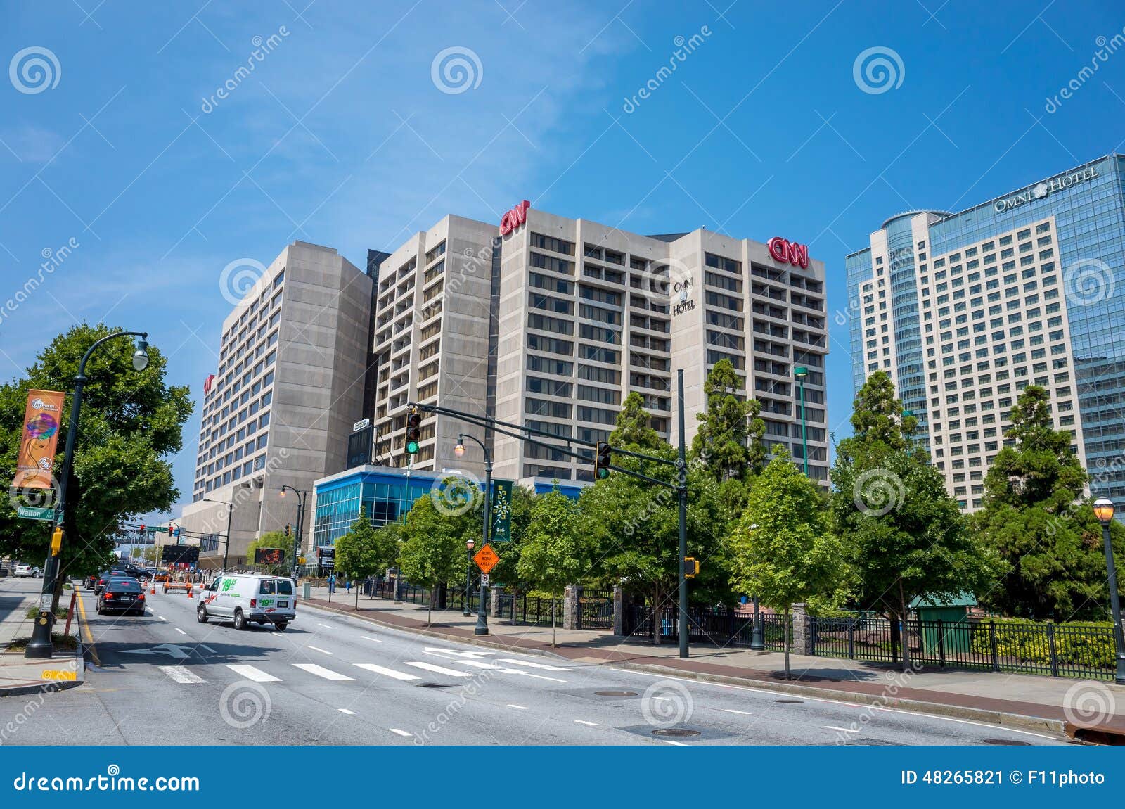 CNN Center in Atlanta on August 10, 2014 Editorial Photo - Image of ...