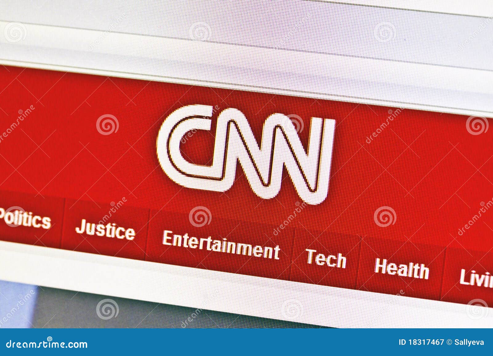 CNN Channel editorial photography. Image of design, desktop - 18317467
