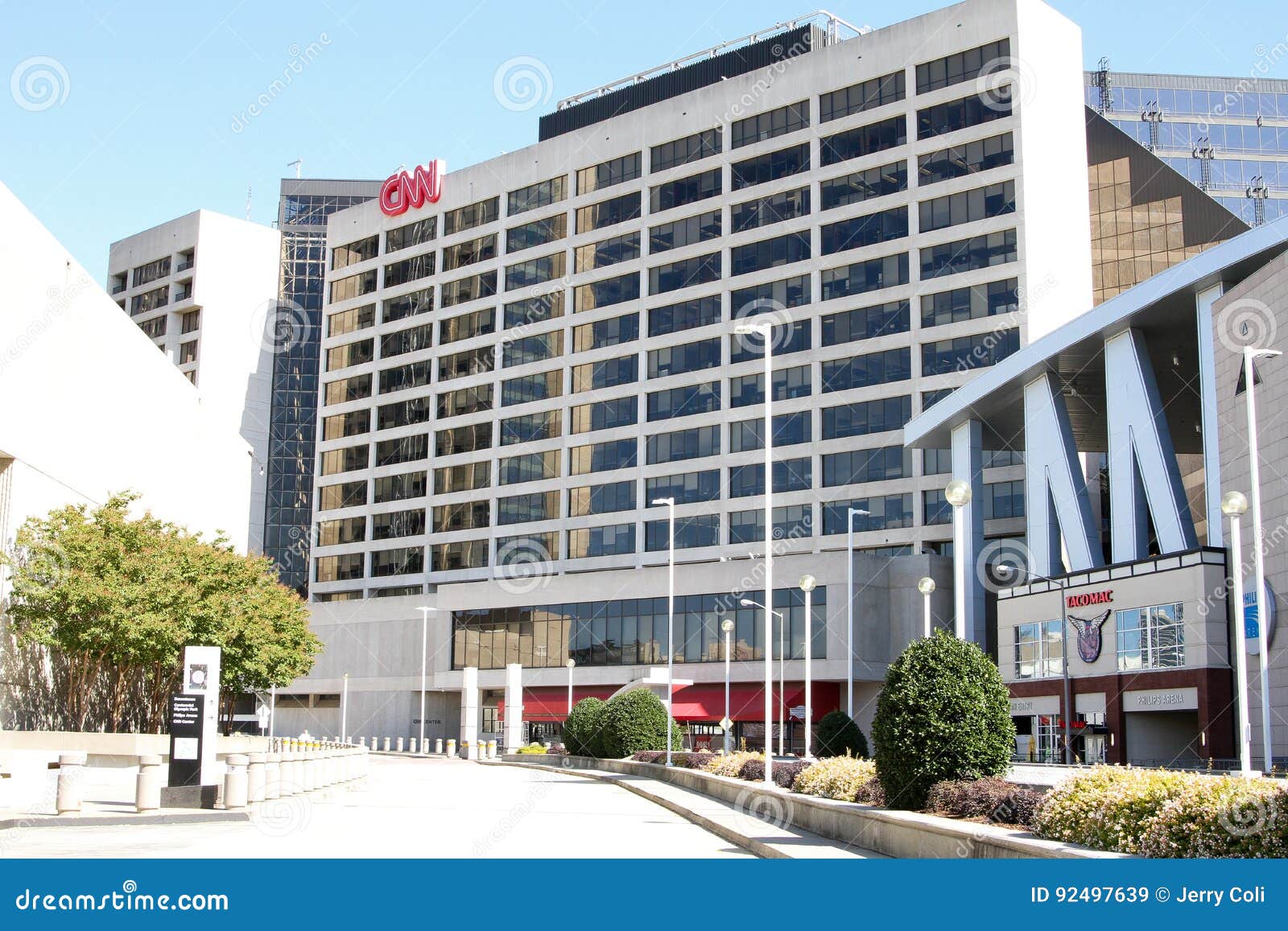 CNN Headquarters editorial stock image. Image of side - 92497639