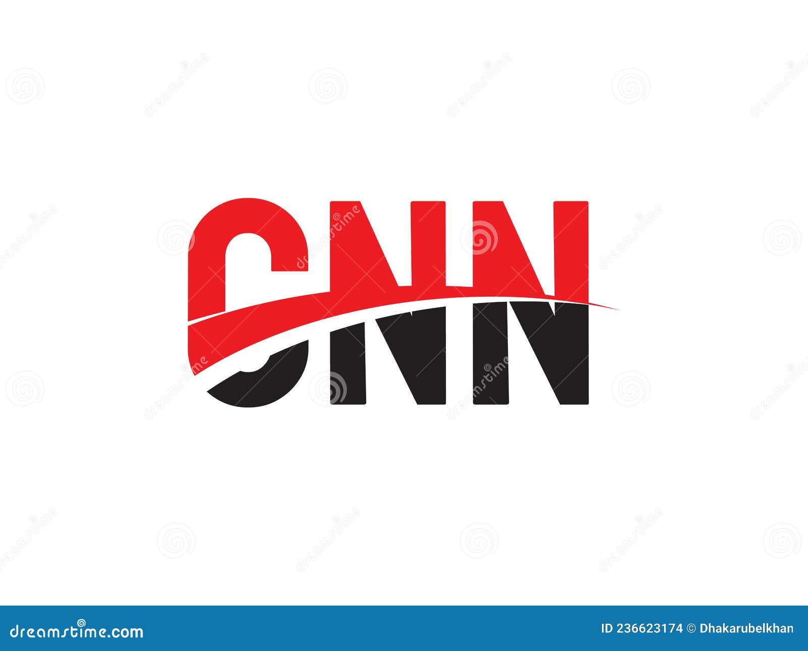CNN Letter Initial Logo Design Vector Illustration Stock Vector ...