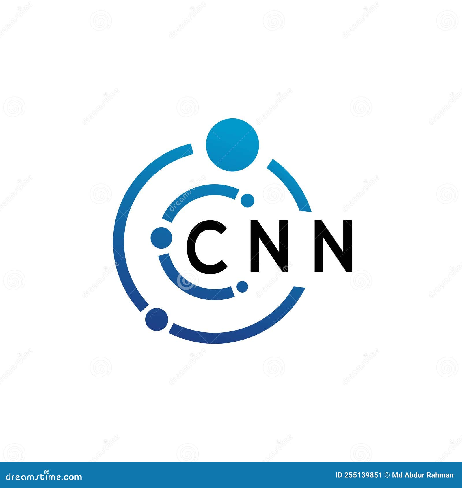 CNN Letter Logo Design On White Background. CNN Creative Initials ...