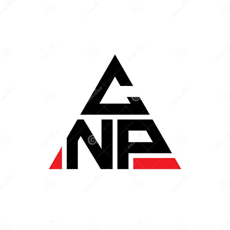 CNP Triangle Letter Logo Design with Triangle Shape. CNP Triangle Logo ...