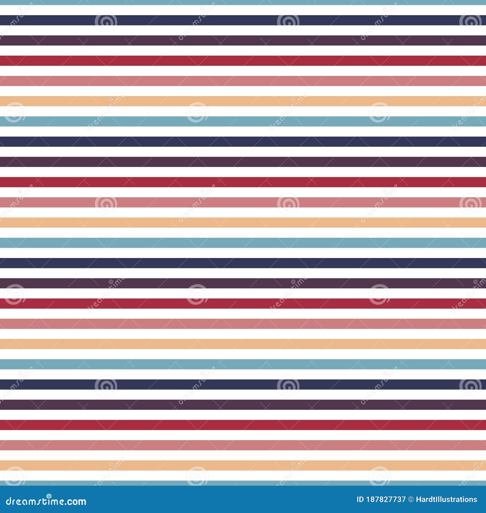 Retro Stripes Seamless Pattern Stock Illustration - Illustration of ...