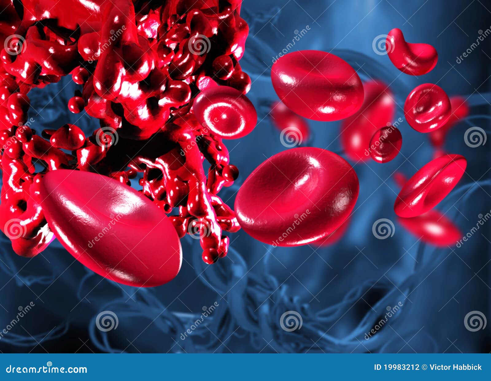 Coágulo de sangue ilustração stock. Ilustração de biologia - 19983212