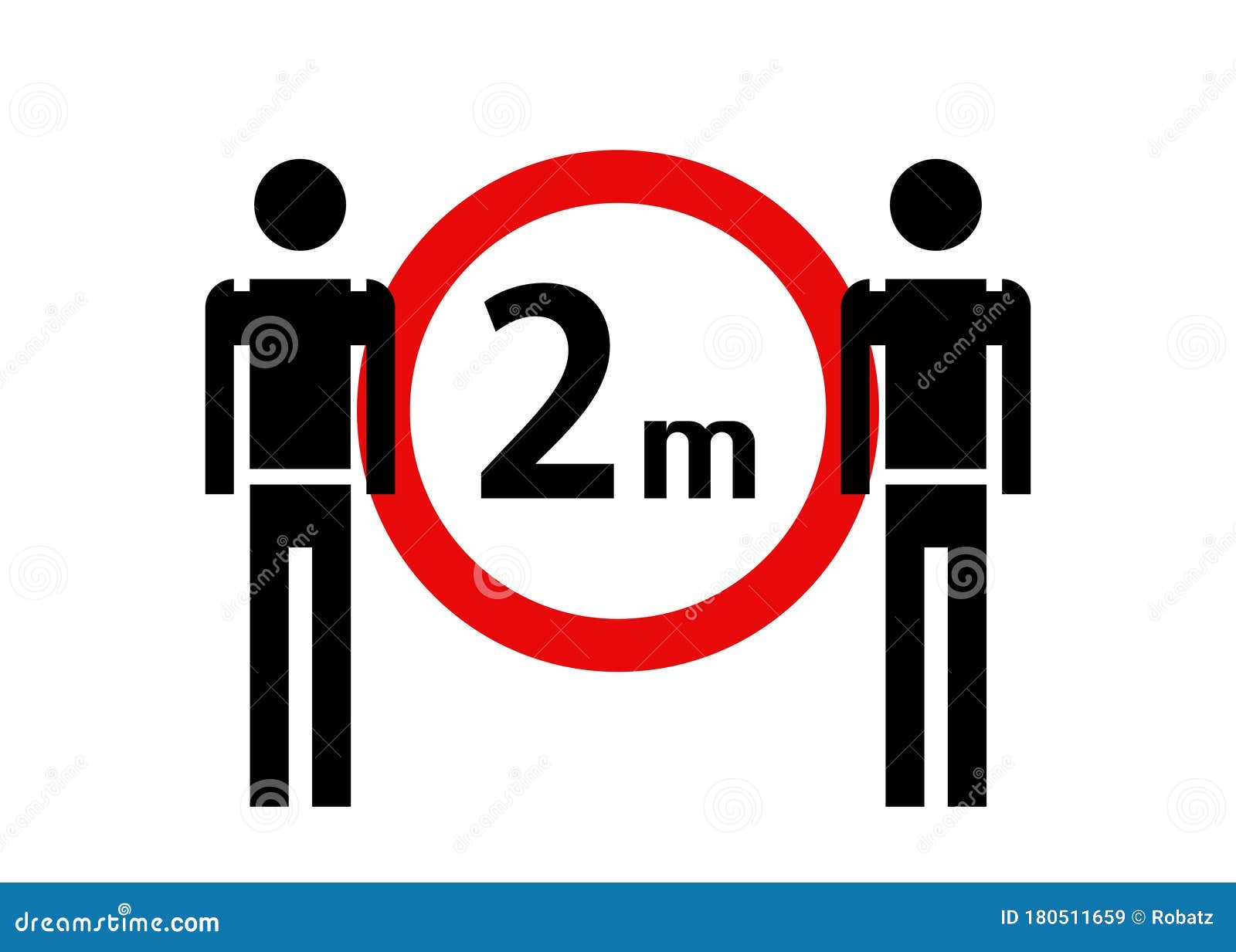 Social Distancing Icon Vector Illustration Isolated on White Background ...