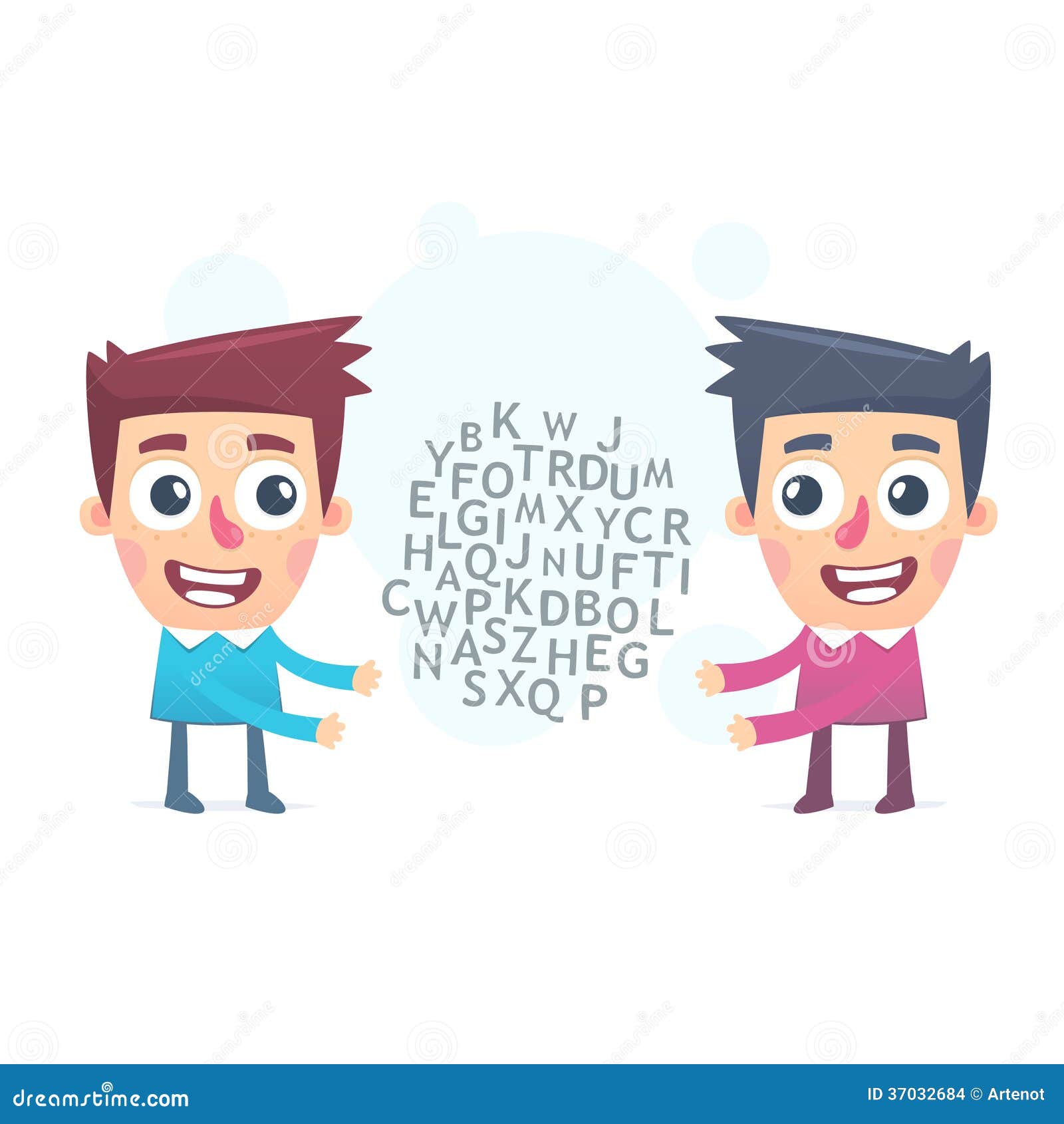 Co-authorship stock illustration. Illustration of funny - 37032684