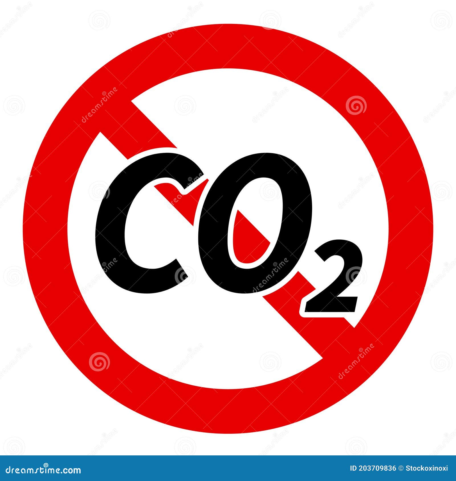 CO2 Ban or Forbidden Icon Red Frame Stock Vector - Illustration of frame, signs: 203709836