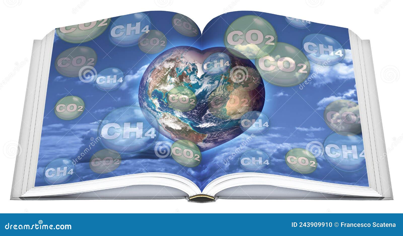 CO2 Carbon Dioxide And CH4 Gas Methane Emissions, The Two Main Causes ...