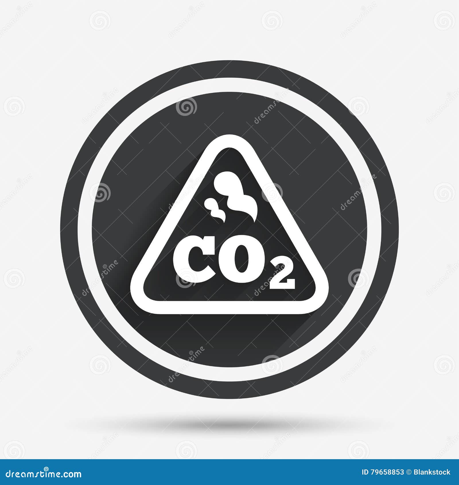 CO2 Carbon Dioxide Formula Sign Icon. Chemistry. Stock Vector ...