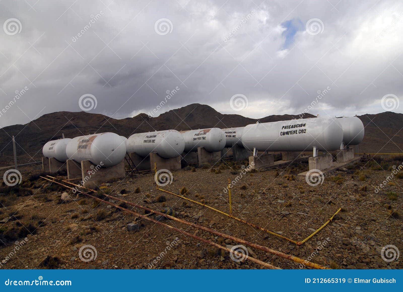 Co2 or Carbon Dioxide Gas in a Container Stock Image - Image of ...