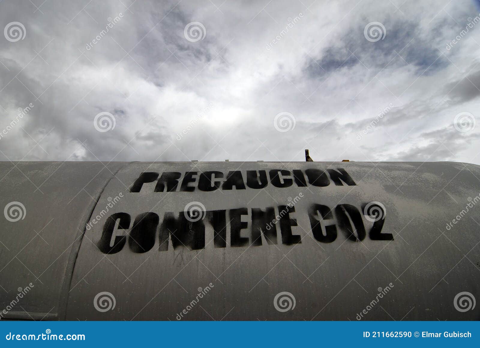 Co2 or Carbon Dioxide Gas in a Container Stock Photo - Image of ...