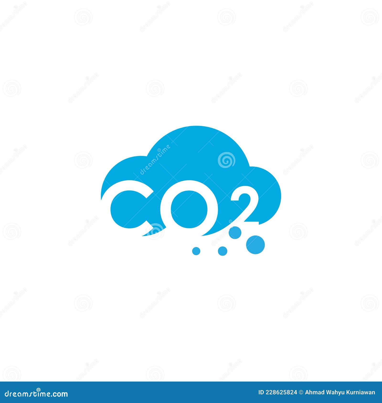 Co2 Carbon dioxide stock vector. Illustration of design - 228625824