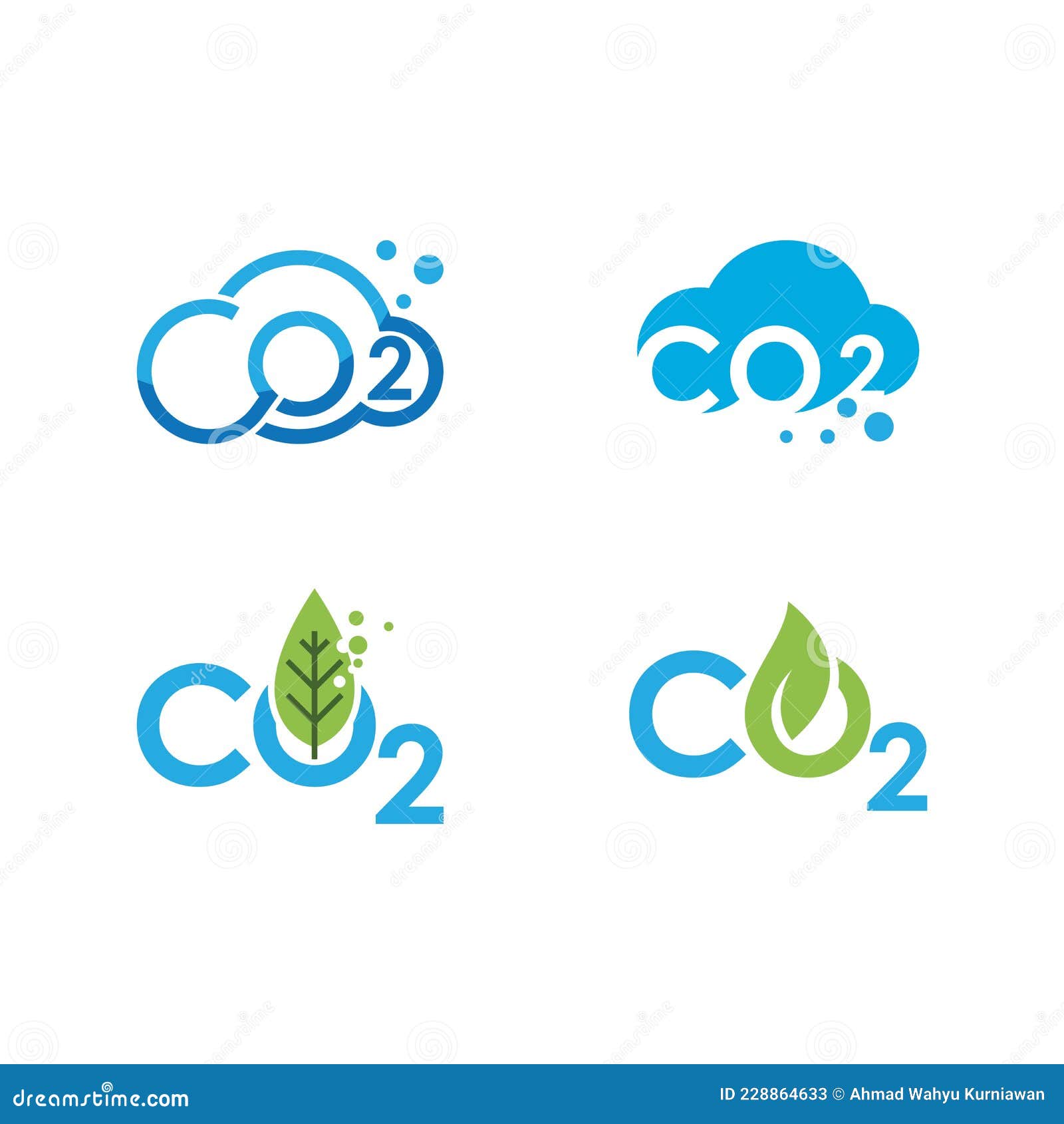 Co2 Carbon dioxide stock vector. Illustration of concept - 228864633
