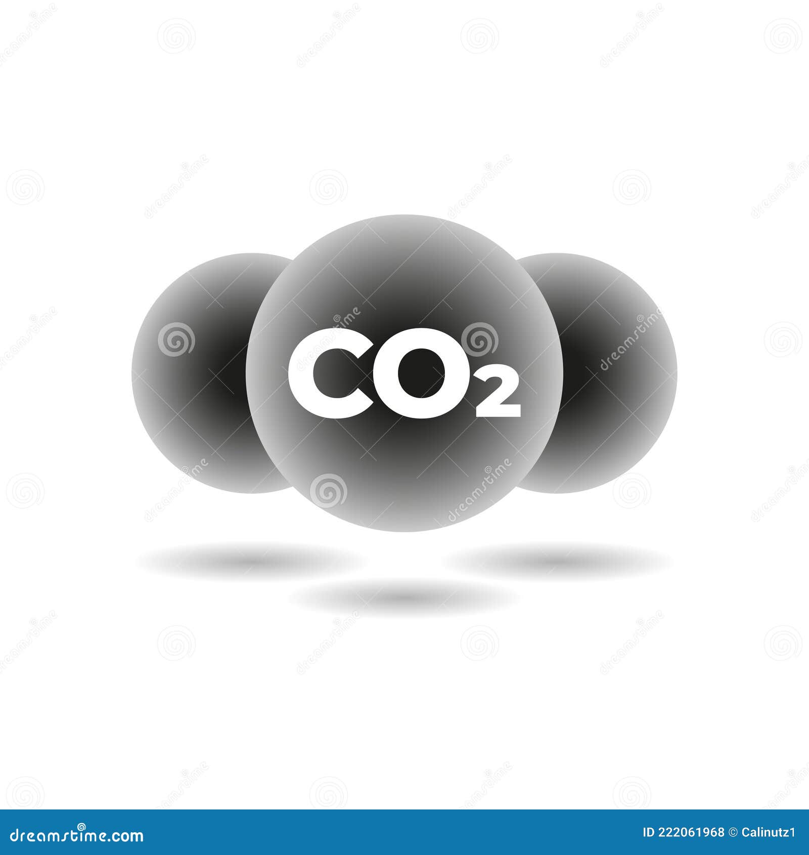 CO2 Carbon Emissions Vector Concept Icon Badge Stock Vector ...