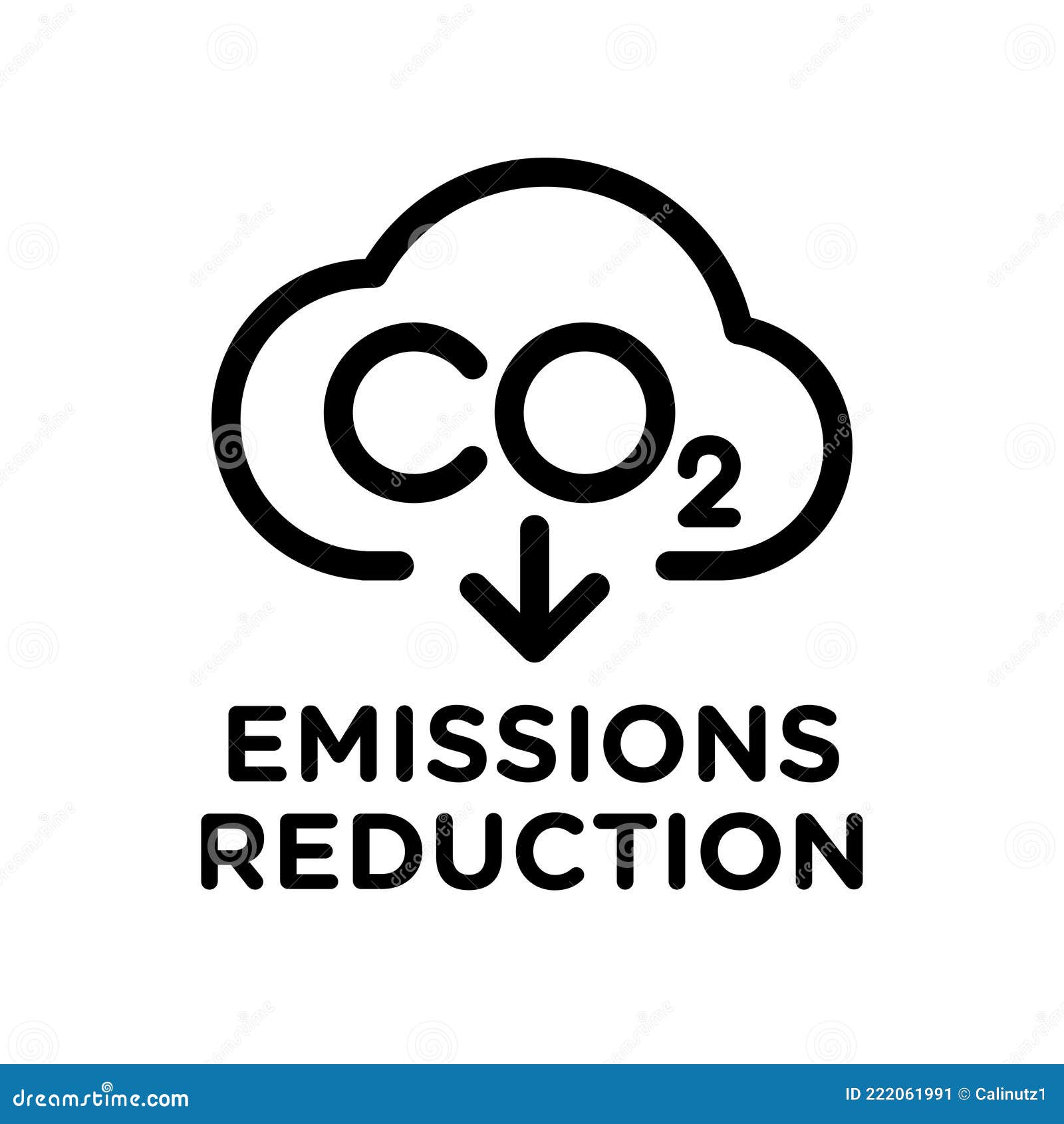 CO2 Carbon Emissions Vector Concept Icon Badge Stock Vector ...