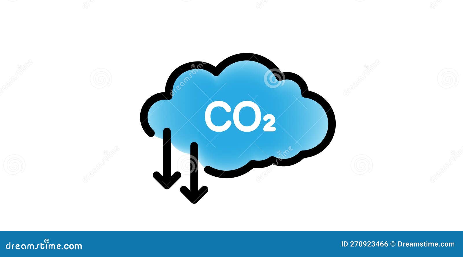 CO2 Cloud Simple Icon Illustration Stock Vector - Illustration of dioxide, global: 270923466