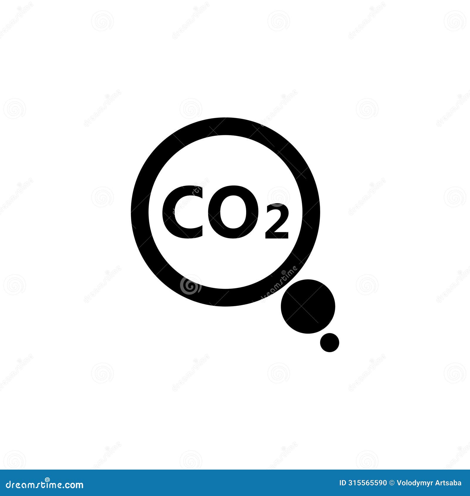 CO2 Emissions Cloud, Smog Pollution Flat Vector Icon Stock Vector ...