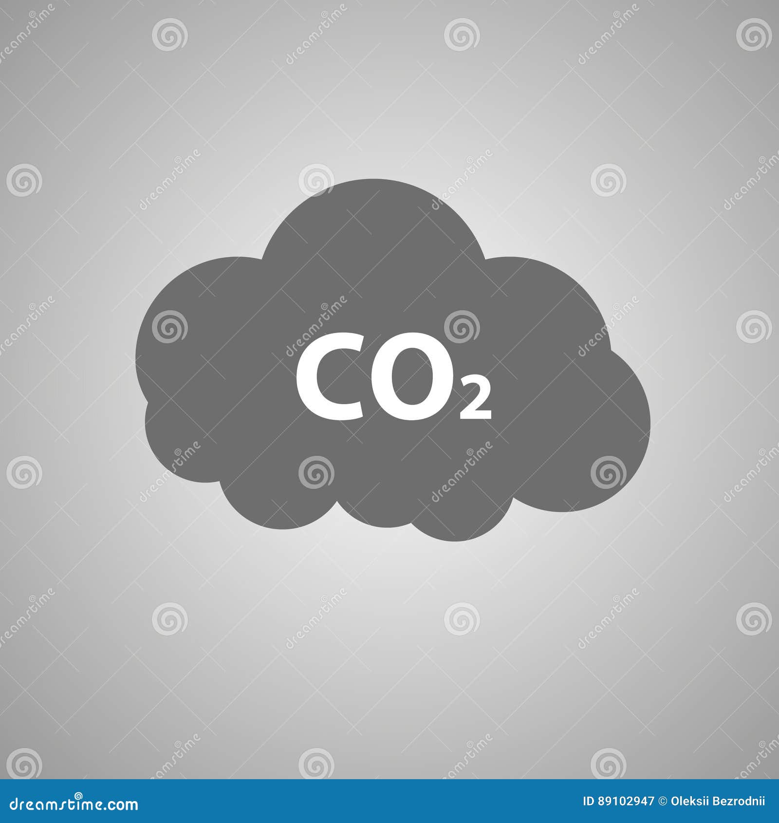 CO2 Emissions Icon. C02 Cloud Vector Illustration Stock Vector ...