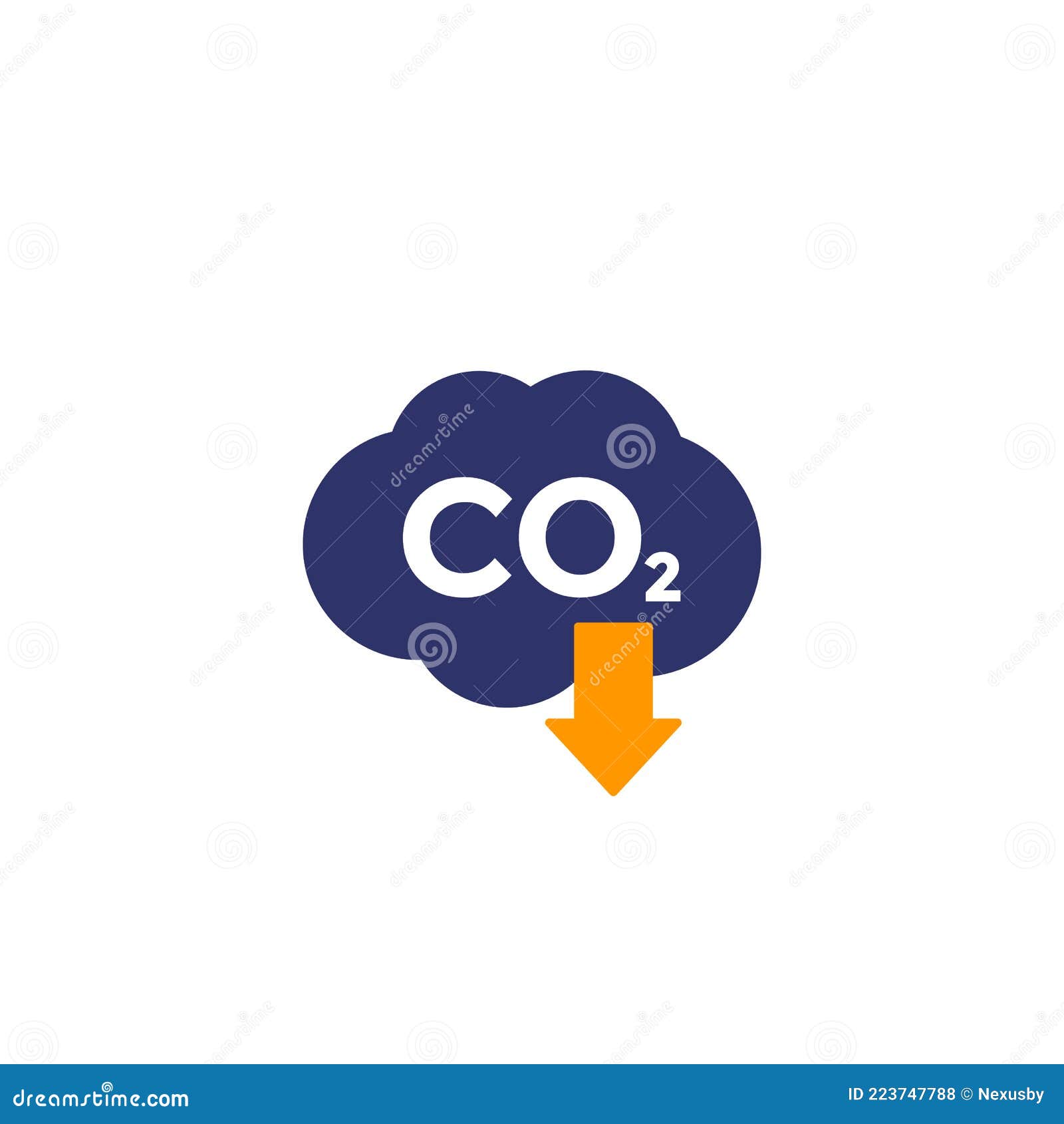Co2 Gas, Carbon Emission Reduction Vector Icon Stock Vector ...