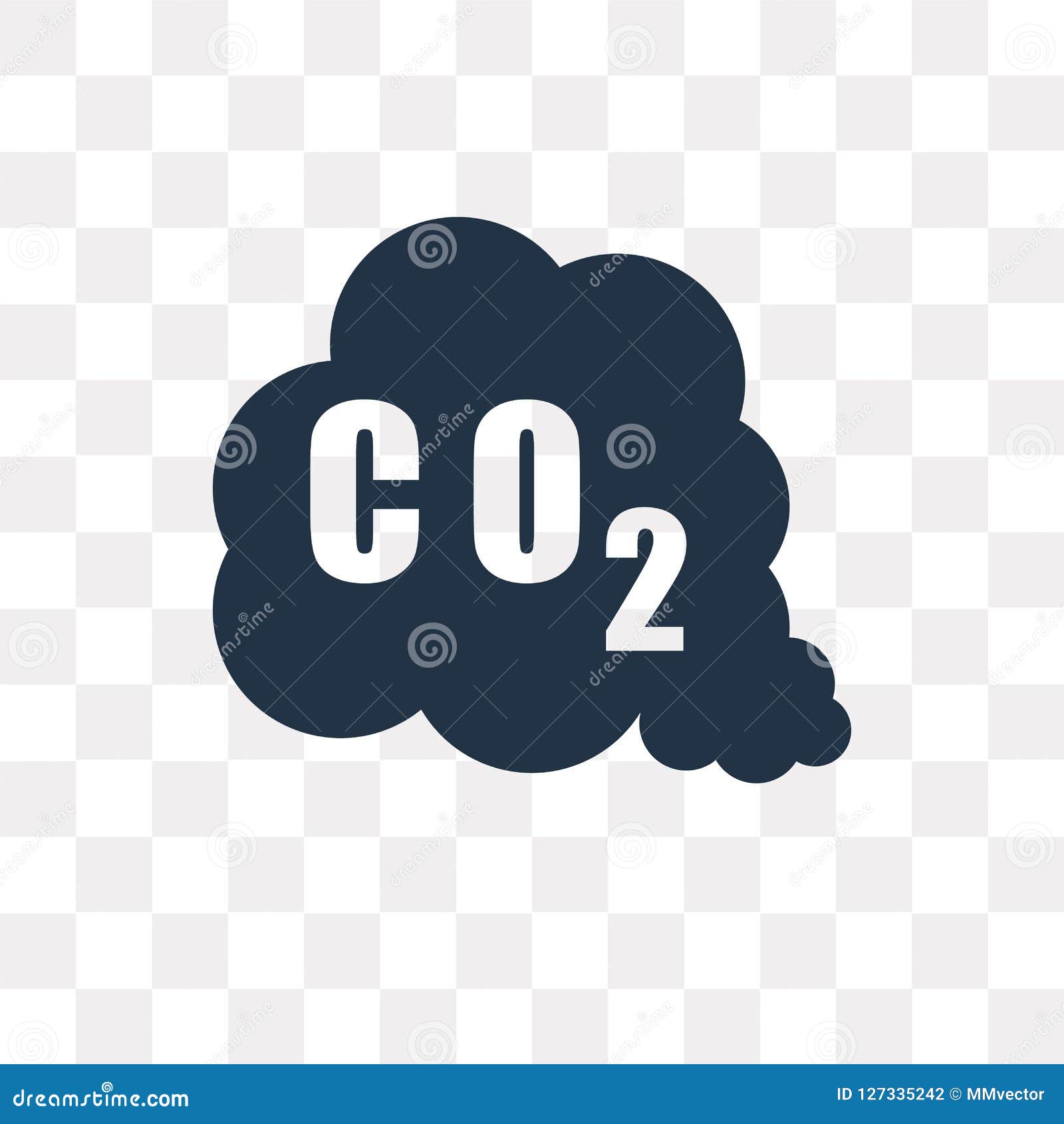 CO2 Gas Vector Icon Isolated on Transparent Background, CO2 Gas Stock ...