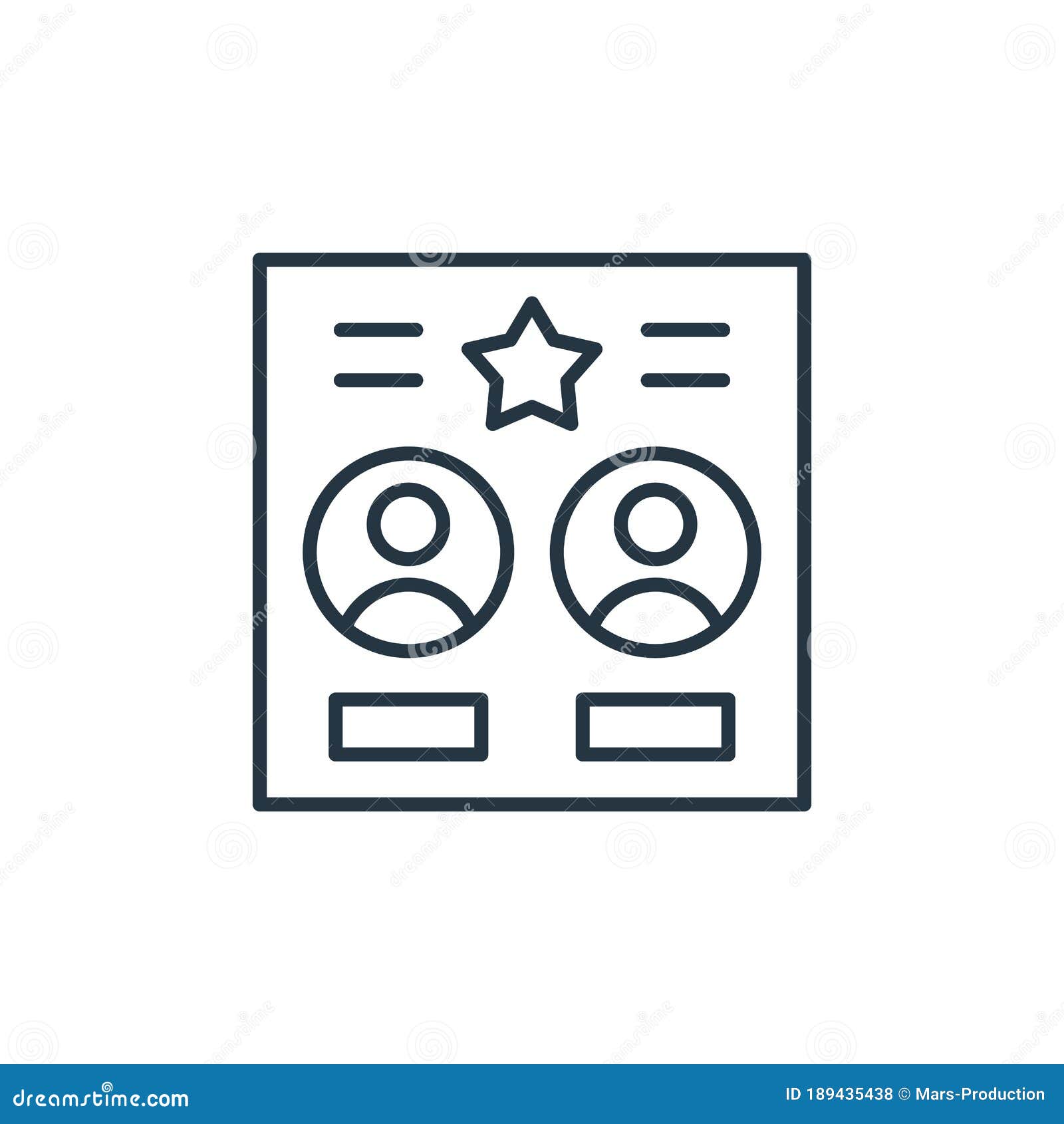 Co Leaders Vector Icon Isolated On White Background. Outline, Thin Line ...