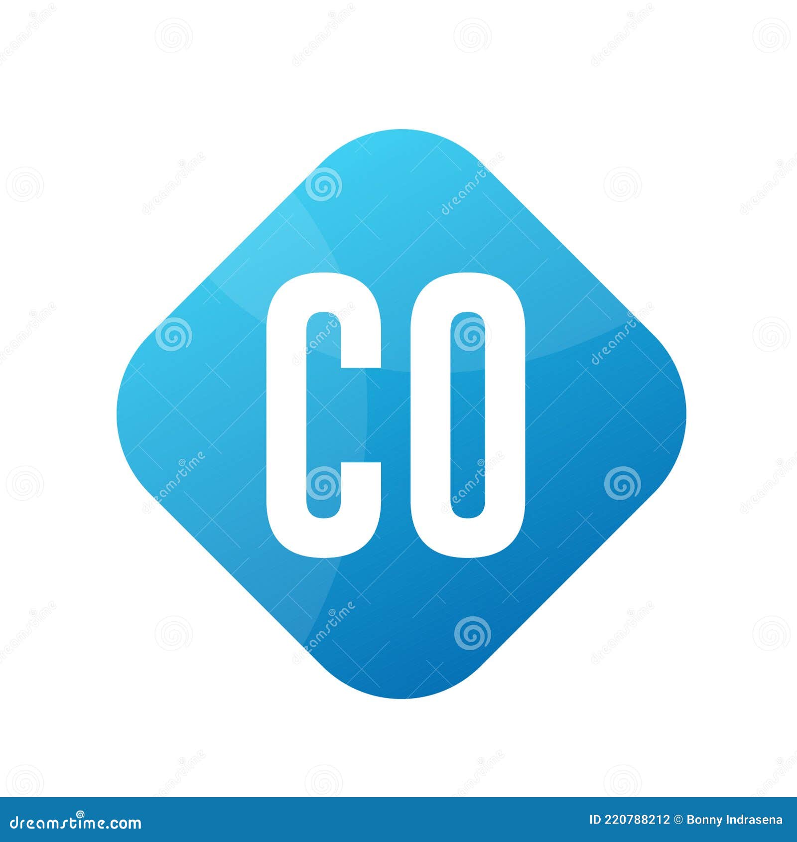 CO Letter Logo Design with Simple Style Stock Illustration ...