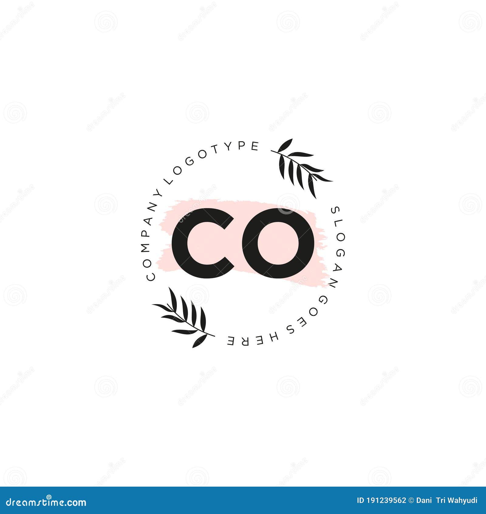 CO Letter Logo Icon Design Template Elements Stock Vector ...