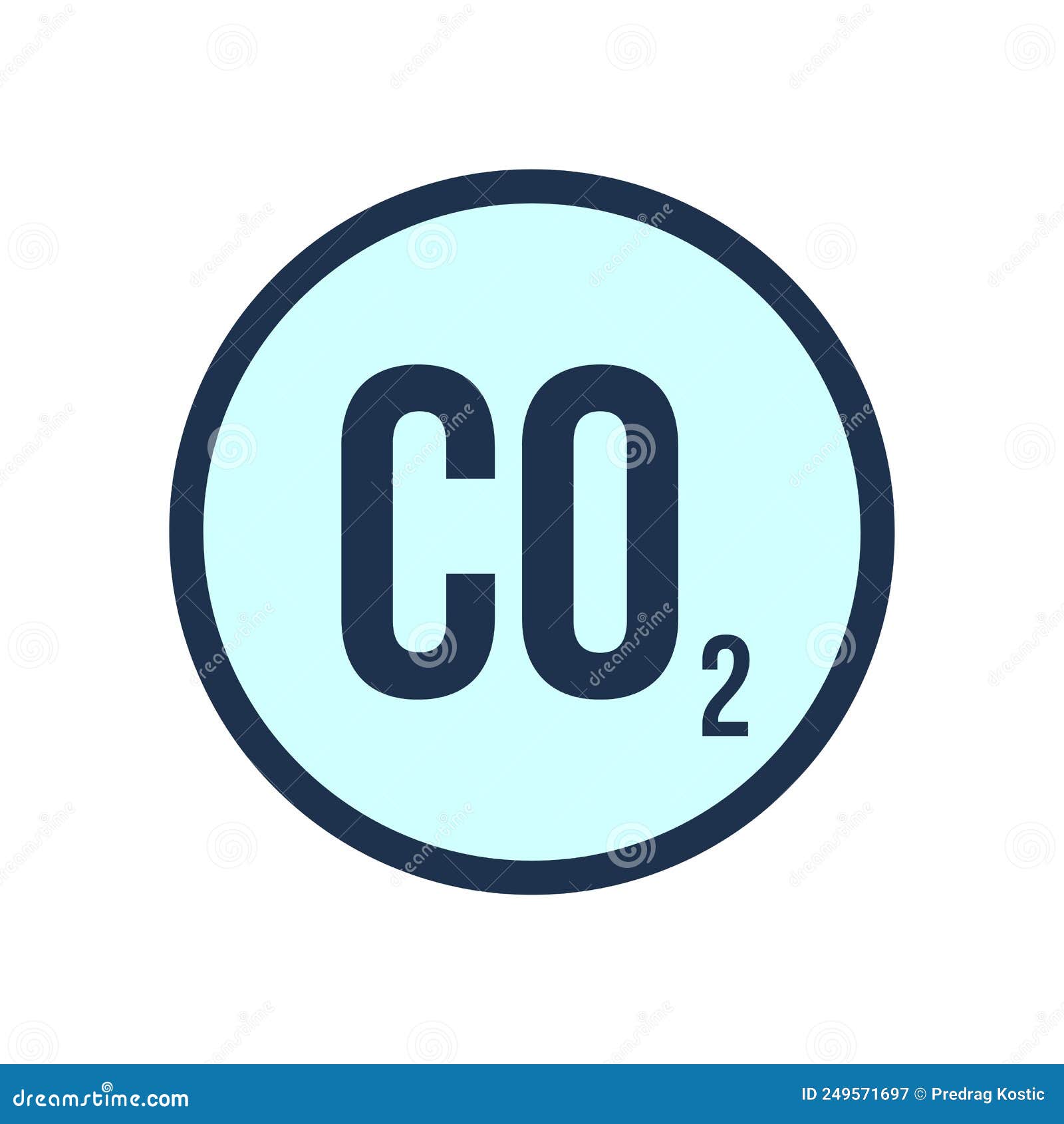 CO2 logo design icon stock illustration. Illustration of nature - 249571697