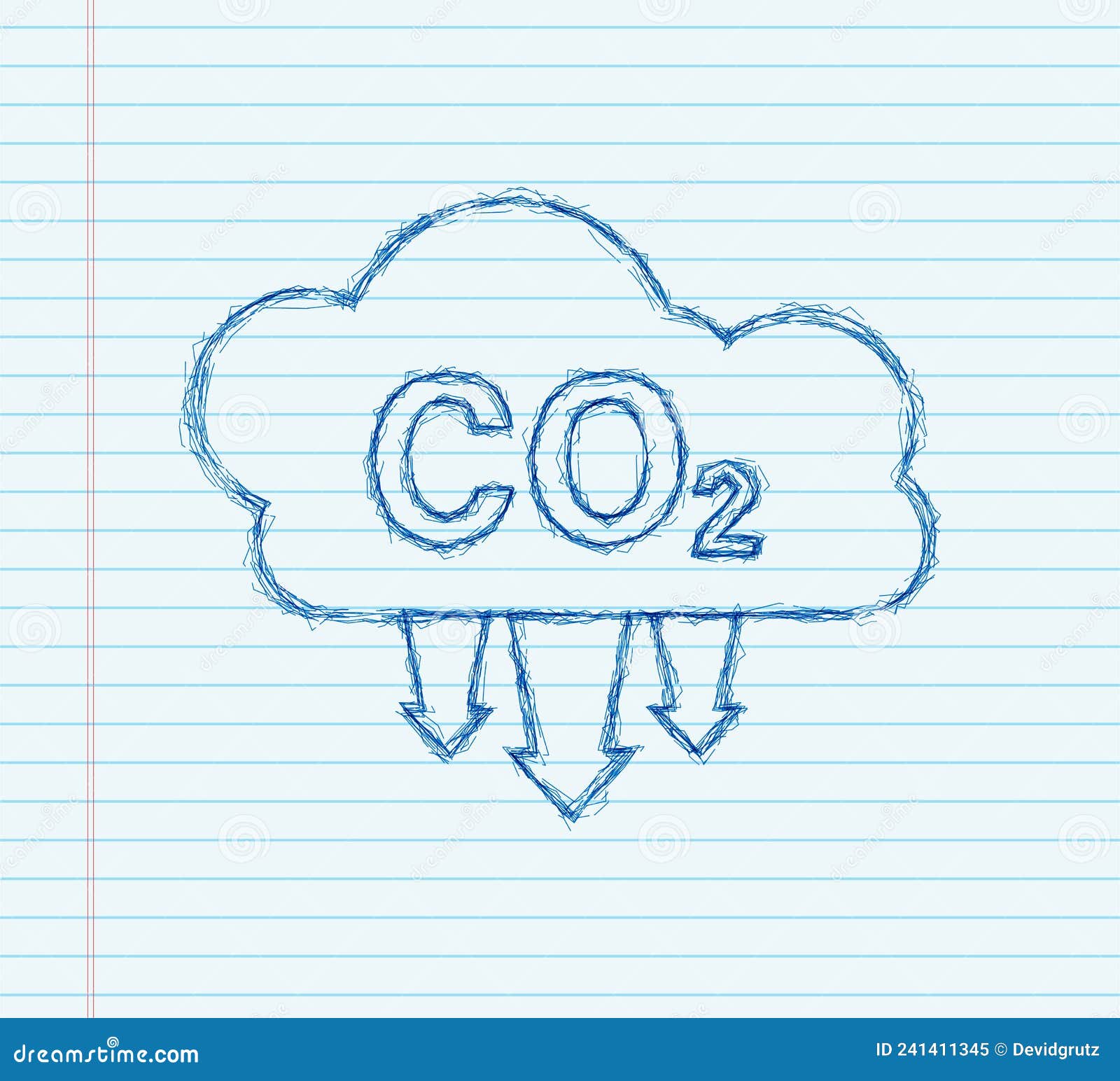 CO2 Logo in Style Isolated on Empty Background. Sketch Icon on White Backdrop Stock Vector ...