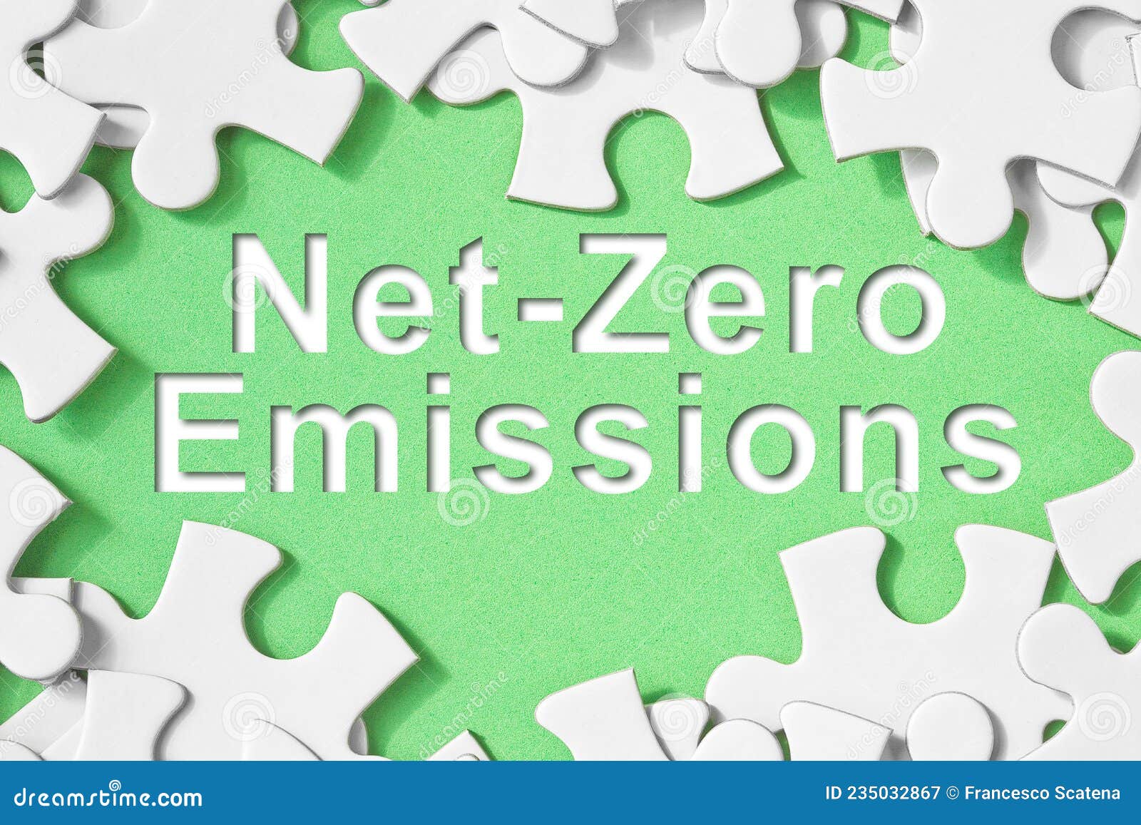 CO2 Net-Zero Emission - Carbon Neutrality Concept in Jigsaw Puzzle ...